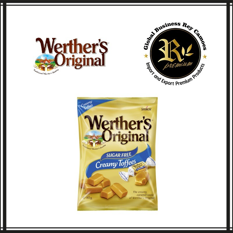 Werther's Original Sin Azúcar Creamy Toffee 80 Grs - Rey Camoes